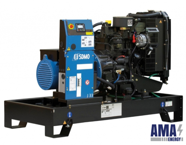 Three-phase diesel generator SDMO J33 | AmasEnergy
