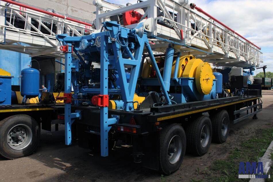 Installation lifting UPA 60/80 on the semi-trailer | AmasEnergy