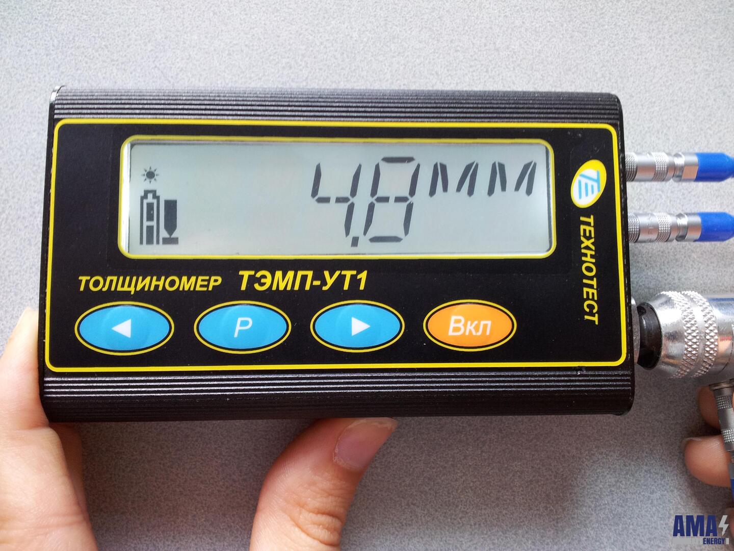 Frost-Resistant Ultrasonic Universal Thickness gauge with memory TEMP ...