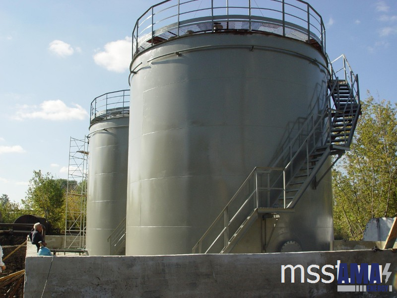 Manufacturing and Installation of Vertical steel tanks (RVS) | AmasEnergy