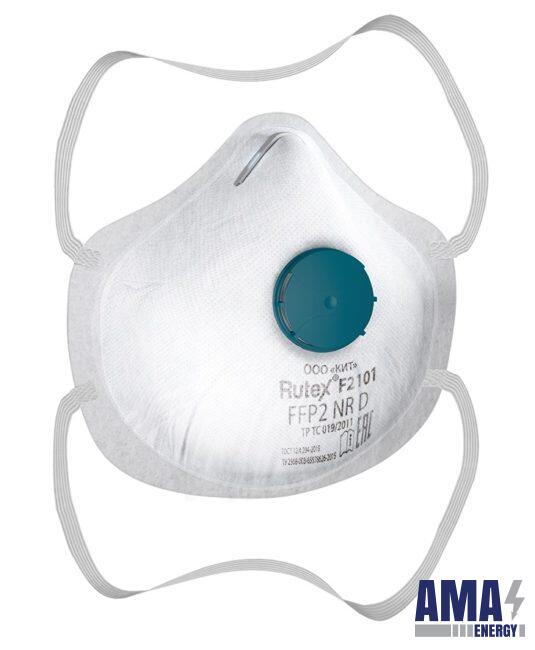 Respirator Rutex F2101 FFP2 with valve | AmasEnergy