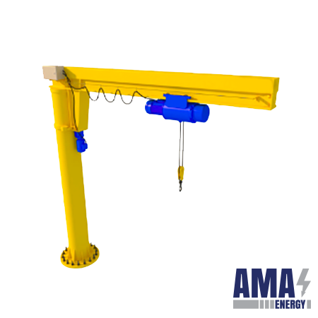 Jib crane with Mechanical Rotation | AmasEnergy
