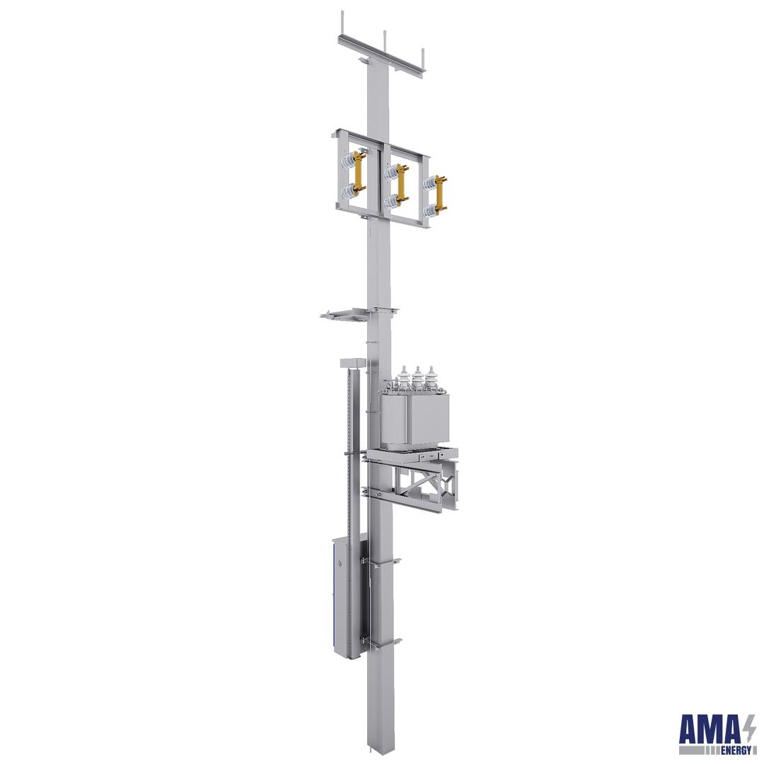 Pole-Mounted Transformer Substation STP-ENRG | AmasEnergy