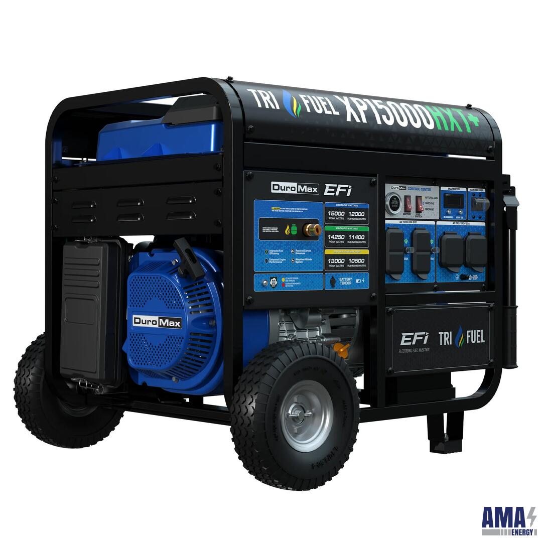 15,000 Watt Electric Start Tri Fuel EFI Portable Generator | AmasEnergy
