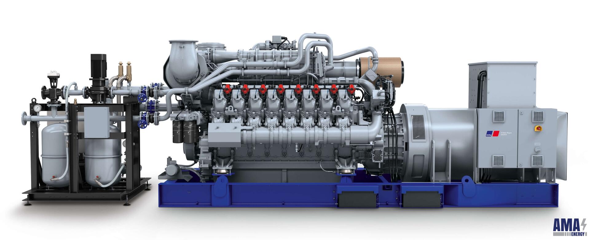 Gas Engine Generator Set MTU 16V4000 GS/50 (Engine Type L32 ER ...